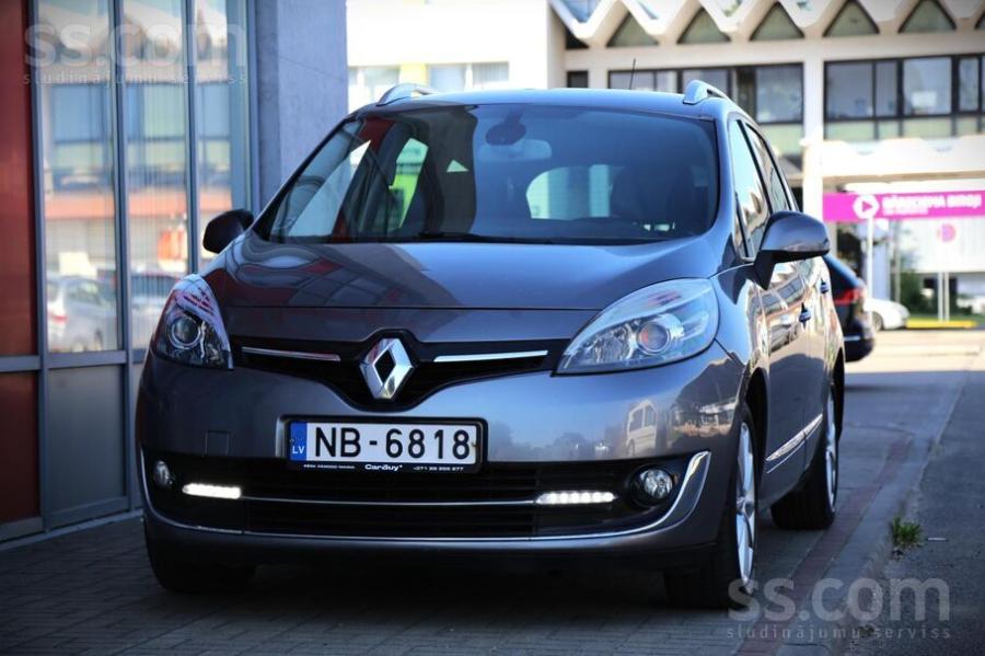 Pelēks Renault Grand Scenic 2013 Rīga, ar dzinēja tilpumu 1.60 L un nobraukumu 0 tūkst. km par 2595 €, foto 1 vietnē AUTOMOTO.COM.LV