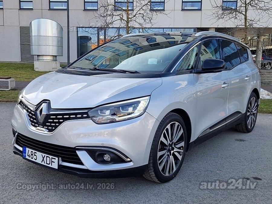 Pelēks Renault Grand Scenic 2018 Tallina, ar dzinēja tilpumu 1.60 L un nobraukumu 207 tūkst. km par 9950 €, foto 1 vietnē AUTOMOTO.COM.LV