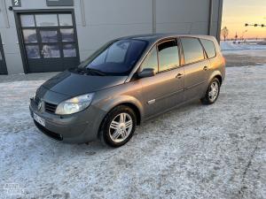 Pelēks Renault Grand Scenic 2004 Panevēža, ar dzinēja tilpumu 1.90 L un nobraukumu 88 tūkst. km par 1000 €, foto 2 vietnē AUTOMOTO.COM.LV
