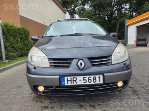 Grey Renault Grand Scenic 2004 in Riga, with an engine capacity of 2.00 L and mileage of 276 thousand km for 1050 €, photo  on AUTOMOTO.COM.LV