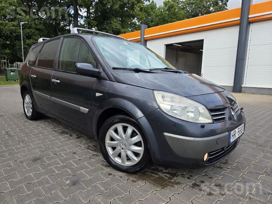Pelēks Renault Grand Scenic 2004 Rīga, ar dzinēja tilpumu 2.00 L un nobraukumu 276 tūkst. km par 1050 €, foto 3 vietnē AUTOMOTO.COM.LV