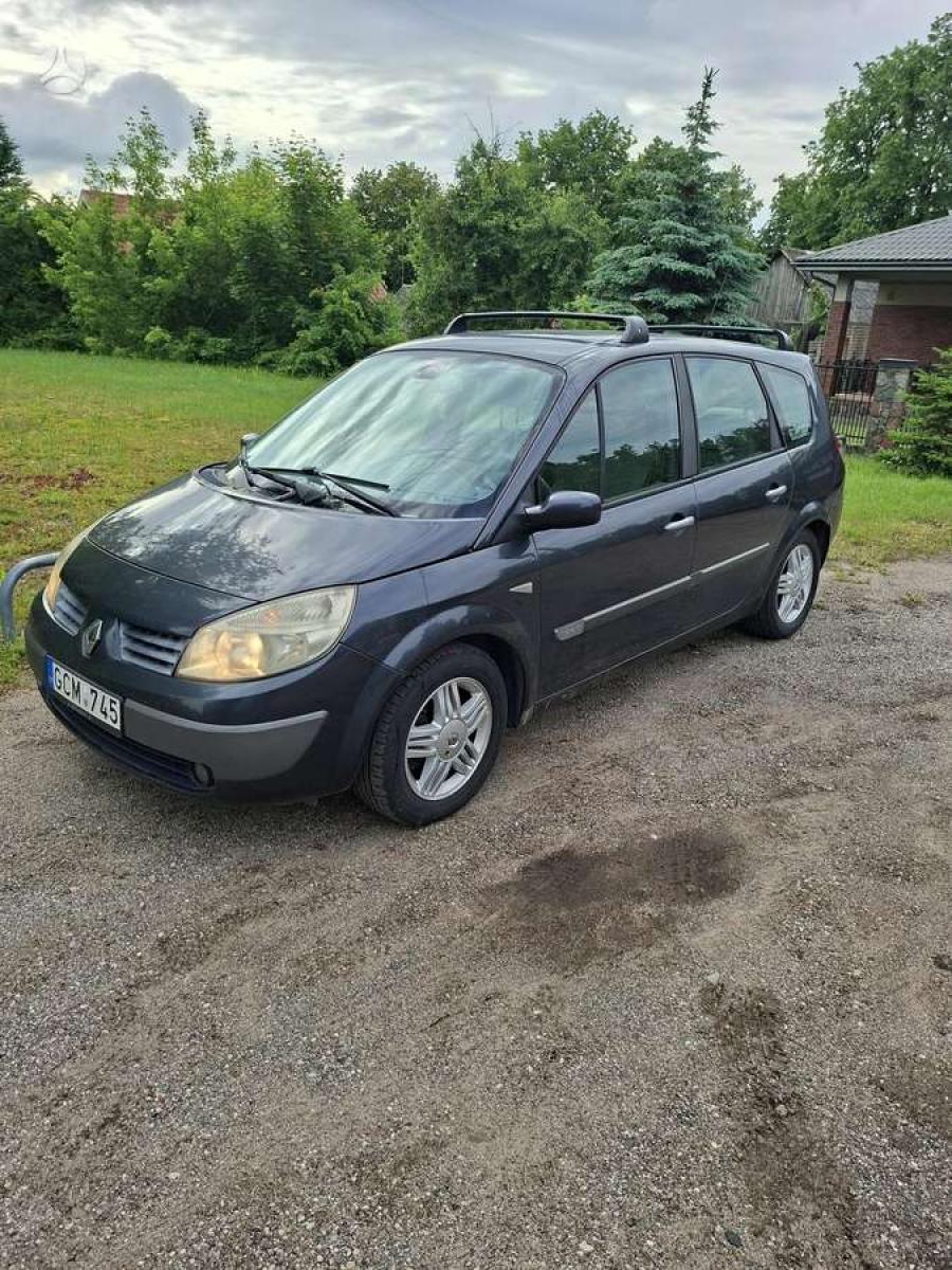 Pelēks Renault Grand Scenic 2005 Alīta, ar dzinēja tilpumu 1.87 L un nobraukumu 220 tūkst. km par 850 €, foto 3 vietnē AUTOMOTO.COM.LV
