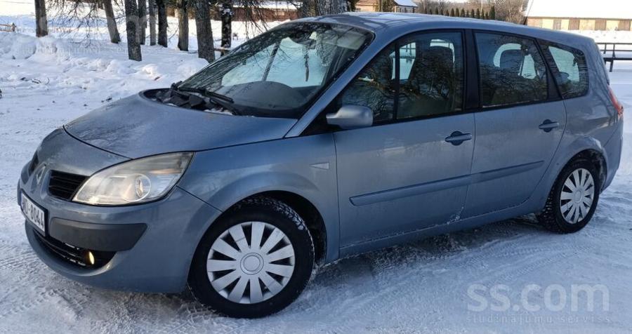 Pelēks Renault Grand Scenic 2007 Liepāja, ar dzinēja tilpumu 1.50 L un nobraukumu 307 tūkst. km par 990 €, foto 2 vietnē AUTOMOTO.COM.LV
