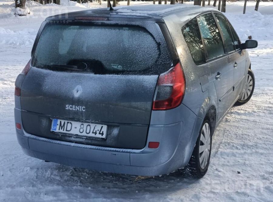Pelēks Renault Grand Scenic 2007 Liepāja, ar dzinēja tilpumu 1.50 L un nobraukumu 307 tūkst. km par 990 €, foto 4 vietnē AUTOMOTO.COM.LV