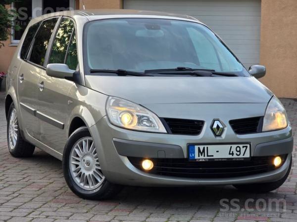 Grey Renault Grand Scenic 2007 in Riga, with an engine capacity of 1.90 L and mileage of 277 thousand km for 1450 €, photo 7 on AUTOMOTO.COM.LV
