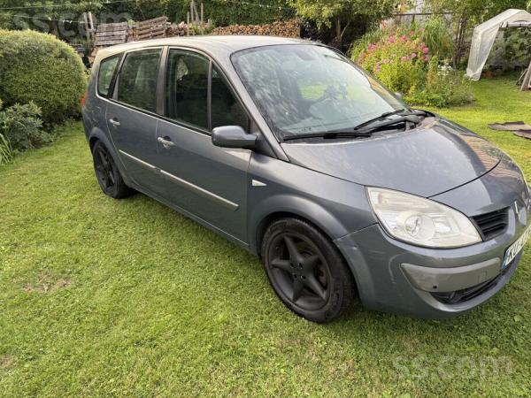 Grey Renault Grand Scenic 2007 in Jurmala, with an engine capacity of 1.90 L and mileage of 361 thousand km for 1500 €, photo 2 on AUTOMOTO.COM.LV