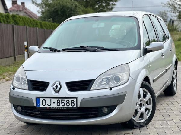 Grey Renault Grand Scenic 2007 in Jelgava, with an engine capacity of 1.90 L and mileage of 290 thousand km for 1650 €, photo 1 on AUTOMOTO.COM.LV