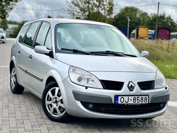 Grey Renault Grand Scenic 2007 in Jelgava, with an engine capacity of 1.90 L and mileage of 290 thousand km for 1650 €, photo 3 on AUTOMOTO.COM.LV