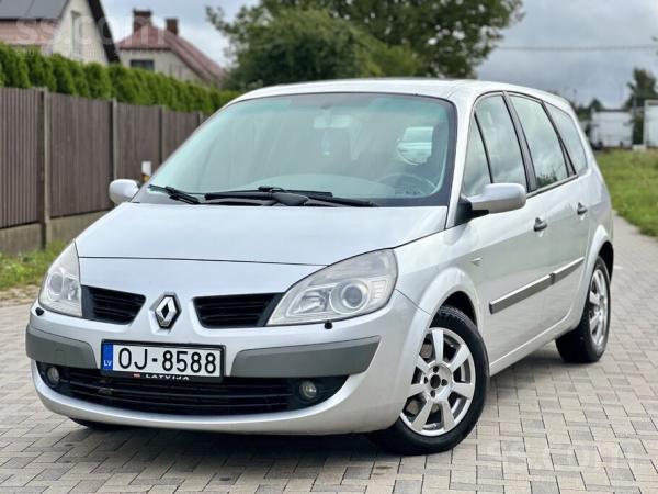 Grey Renault Grand Scenic 2007 in Jelgava, with an engine capacity of 1.90 L and mileage of 290 thousand km for 1650 €, photo 6 on AUTOMOTO.COM.LV
