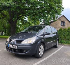 Grey Renault Grand Scenic 2008 in Riga, with an engine capacity of 1.90 L and mileage of 287 thousand km for 2100 €, photo  on AUTOMOTO.COM.LV