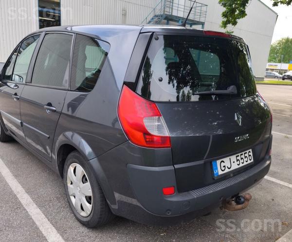 Pelēks Renault Grand Scenic 2008 Rīga, ar dzinēja tilpumu 1.90 L un nobraukumu 287 tūkst. km par 2100 €, foto 5 vietnē AUTOMOTO.COM.LV
