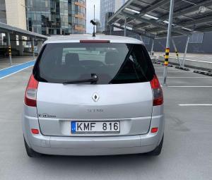 Grey Renault Grand Scenic 2008 in Vilnius, with an engine capacity of 1.60 L and mileage of 206 thousand km for 1450 €, photo 4 on AUTOMOTO.COM.LV