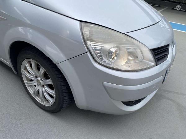 Grey Renault Grand Scenic 2008 in Vilnius, with an engine capacity of 1.60 L and mileage of 206 thousand km for 1450 €, photo 8 on AUTOMOTO.COM.LV
