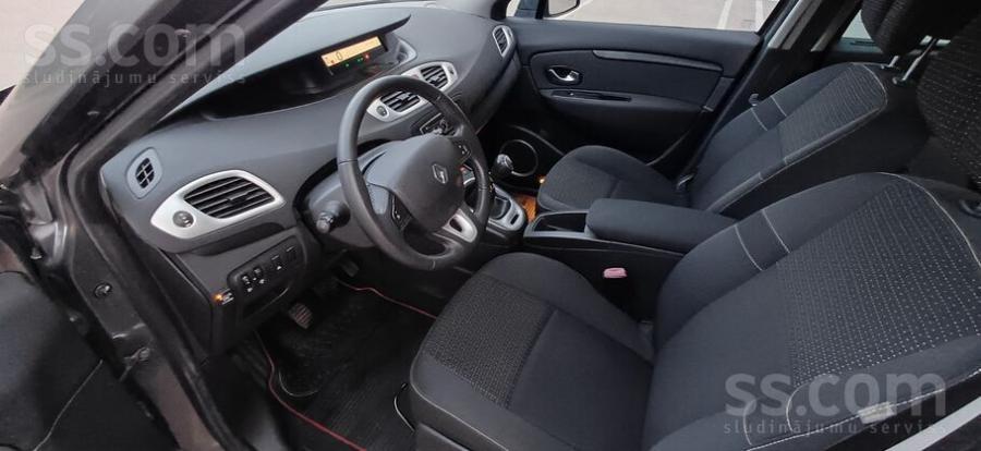 Grey Renault Grand Scenic 2009 in Riga, with an engine capacity of 1.40 L and mileage of 209 thousand km for 3200 €, photo 14 on AUTOMOTO.COM.LV