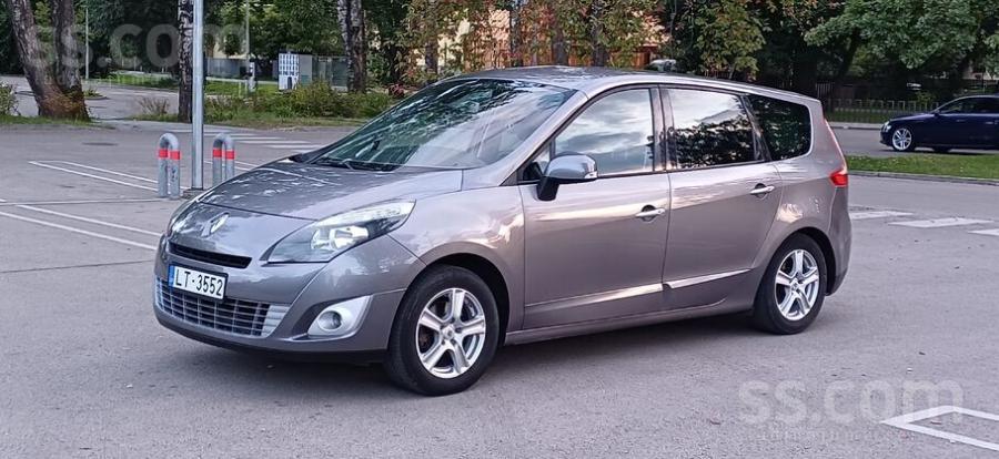 Grey Renault Grand Scenic 2009 in Riga, with an engine capacity of 1.40 L and mileage of 209 thousand km for 3200 €, photo 21 on AUTOMOTO.COM.LV