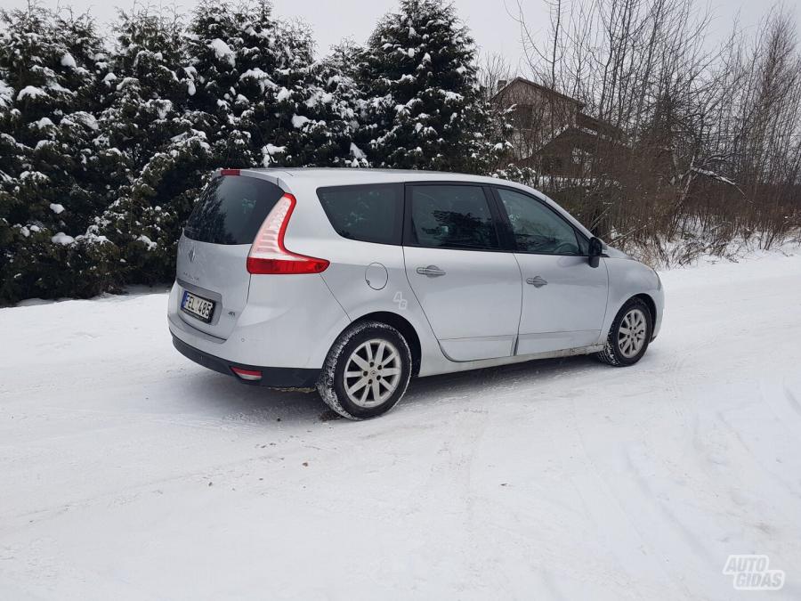 Grey Renault Grand Scenic 2010 in Vilnius, with an engine capacity of 1.50 L and mileage of 224 thousand km for 2480 €, photo 6 on AUTOMOTO.COM.LV