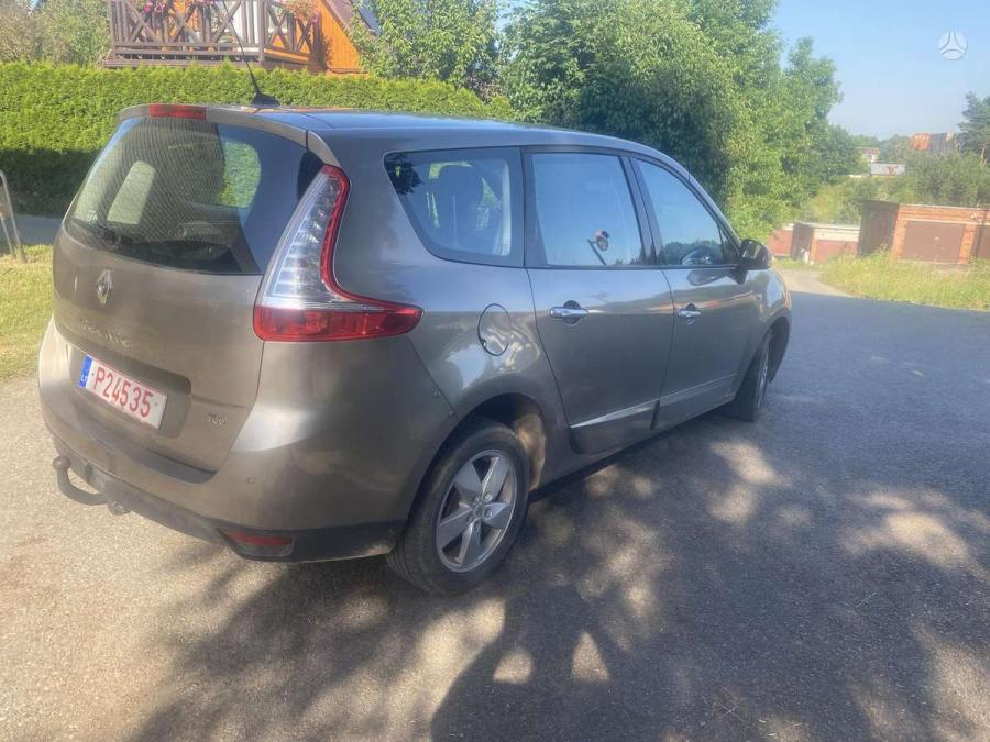Grey Renault Grand Scenic 2011 in Alytus, with an engine capacity of 1.40 L and mileage of 222 thousand km for 3000 €, photo 4 on AUTOMOTO.COM.LV