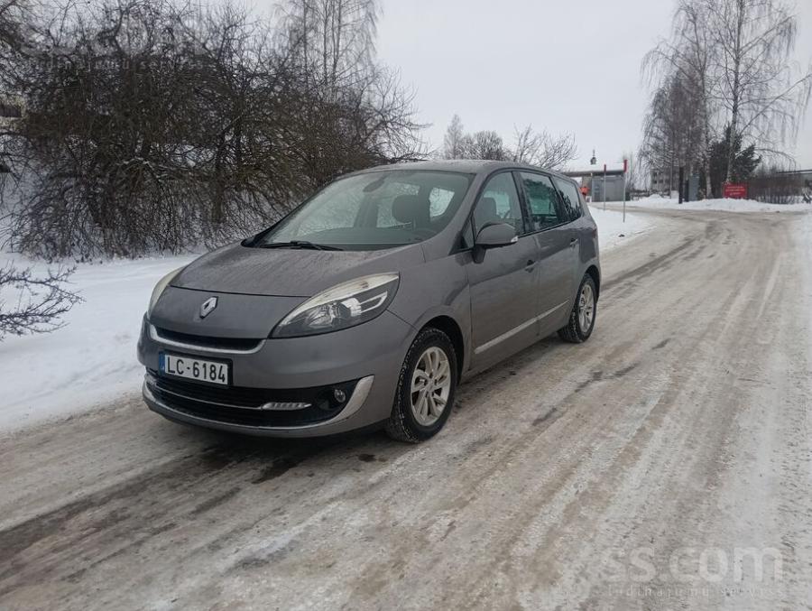 Pelēks Renault Grand Scenic 2012 Valmiera, ar dzinēja tilpumu 1.50 L un nobraukumu 390 tūkst. km par 3300 €, foto 1 vietnē AUTOMOTO.COM.LV