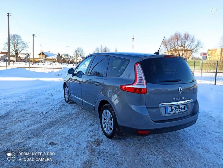 Pelēks Renault Grand Scenic 2012 Tauragė, ar dzinēja tilpumu 1.46 L un nobraukumu 185 tūkst. km par 4200 €, foto 5 vietnē AUTOMOTO.COM.LV