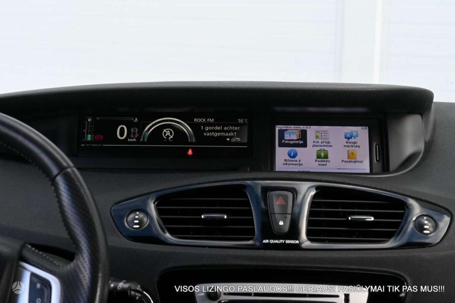 Grey Renault Grand Scenic 2012 in Kretinga, with an engine capacity of 1.60 L and mileage of 285 thousand km for 4499 €, photo 35 on AUTOMOTO.COM.LV