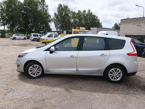 Grey Renault Grand Scenic 2012 in Marijampole, with an engine capacity of 1.46 L and mileage of 276 thousand km for 3500 €, photo 10 on AUTOMOTO.COM.LV