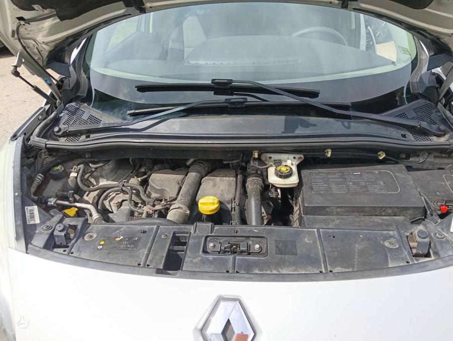 Grey Renault Grand Scenic 2012 in Marijampole, with an engine capacity of 1.46 L and mileage of 276 thousand km for 3500 €, photo 13 on AUTOMOTO.COM.LV