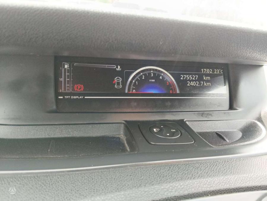 Grey Renault Grand Scenic 2012 in Marijampole, with an engine capacity of 1.46 L and mileage of 276 thousand km for 3500 €, photo 14 on AUTOMOTO.COM.LV