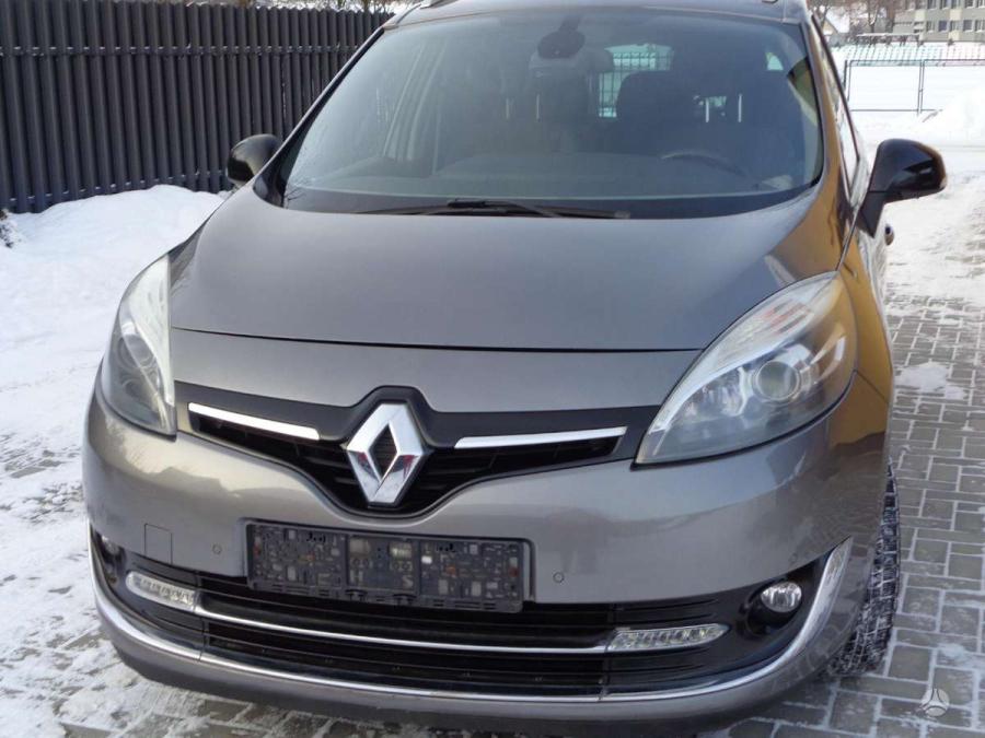 Pelēks Renault Grand Scenic 2013 Marijampole, ar dzinēja tilpumu 1.60 L un nobraukumu 251 tūkst. km par 4400 €, foto 1 vietnē AUTOMOTO.COM.LV