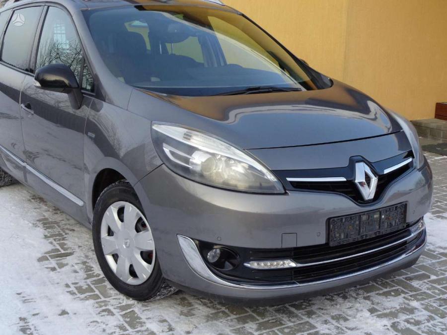 Pelēks Renault Grand Scenic 2013 Marijampole, ar dzinēja tilpumu 1.60 L un nobraukumu 251 tūkst. km par 4400 €, foto 3 vietnē AUTOMOTO.COM.LV