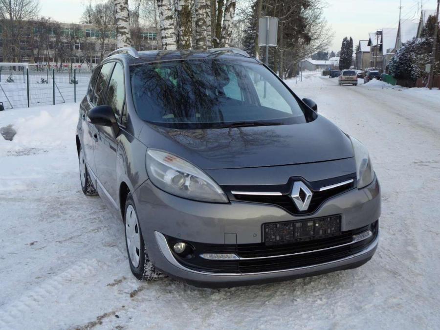 Pelēks Renault Grand Scenic 2013 Marijampole, ar dzinēja tilpumu 1.60 L un nobraukumu 251 tūkst. km par 4400 €, foto 31 vietnē AUTOMOTO.COM.LV
