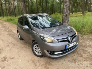 Grey Renault Grand Scenic 2013 in Riga, with an engine capacity of 1.50 L and mileage of 385 thousand km for 3500 €, photo 4 on AUTOMOTO.COM.LV