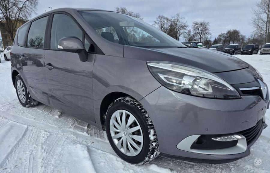 Grey Renault Grand Scenic 2014 in Marijampole, with an engine capacity of 1.46 L and mileage of 157 thousand km for 5200 €, photo 7 on AUTOMOTO.COM.LV