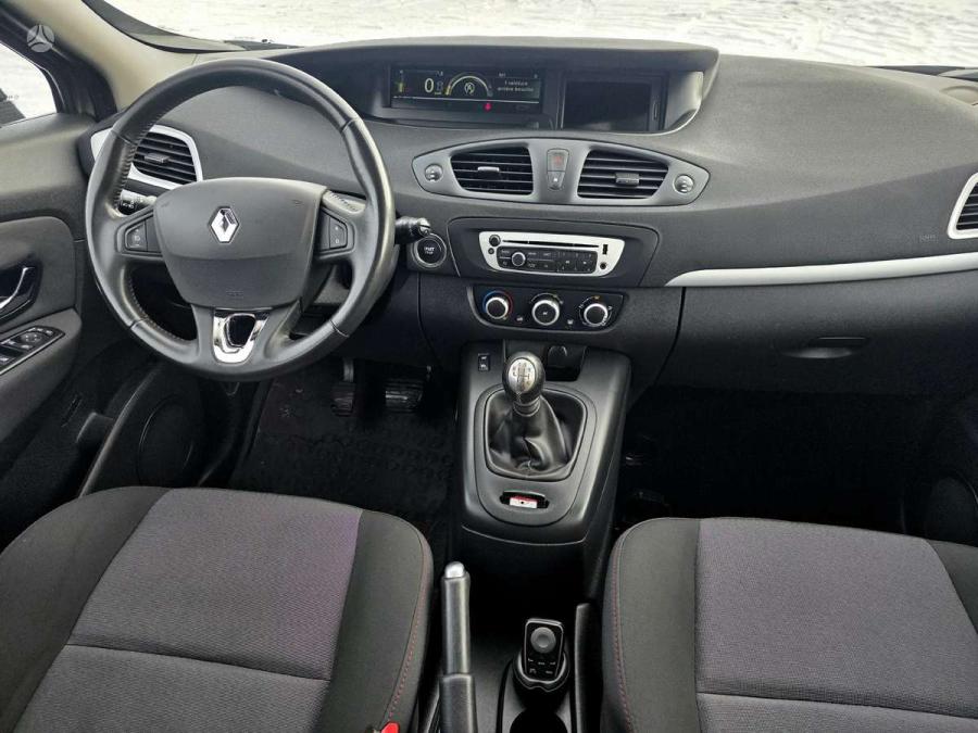 Grey Renault Grand Scenic 2014 in Marijampole, with an engine capacity of 1.46 L and mileage of 157 thousand km for 5200 €, photo 12 on AUTOMOTO.COM.LV