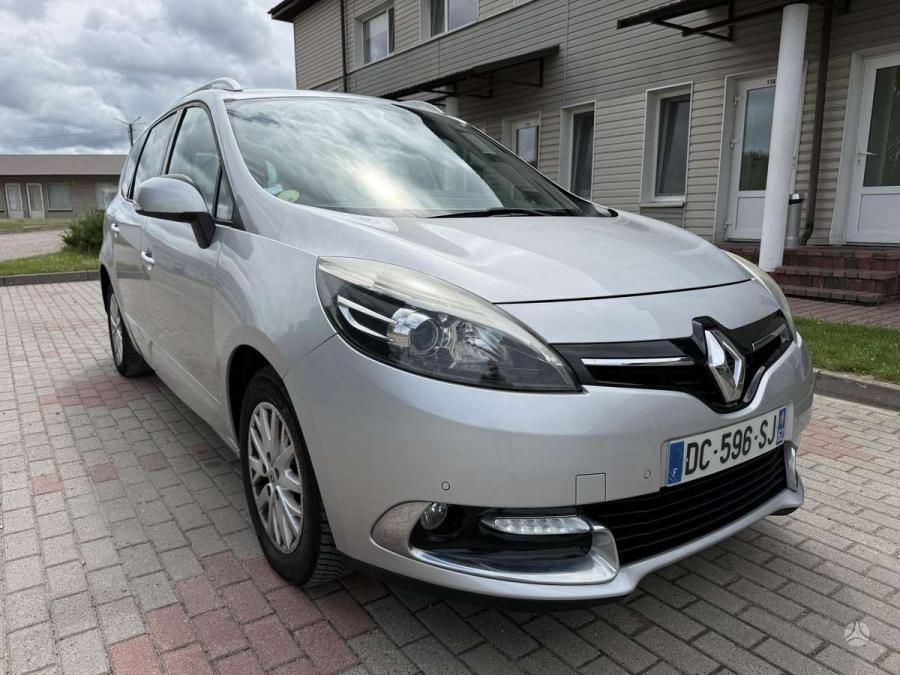 Pelēks Renault Grand Scenic 2014 Viļņa, ar dzinēja tilpumu 1.46 L un nobraukumu 209 tūkst. km par 5000 €, foto 3 vietnē AUTOMOTO.COM.LV