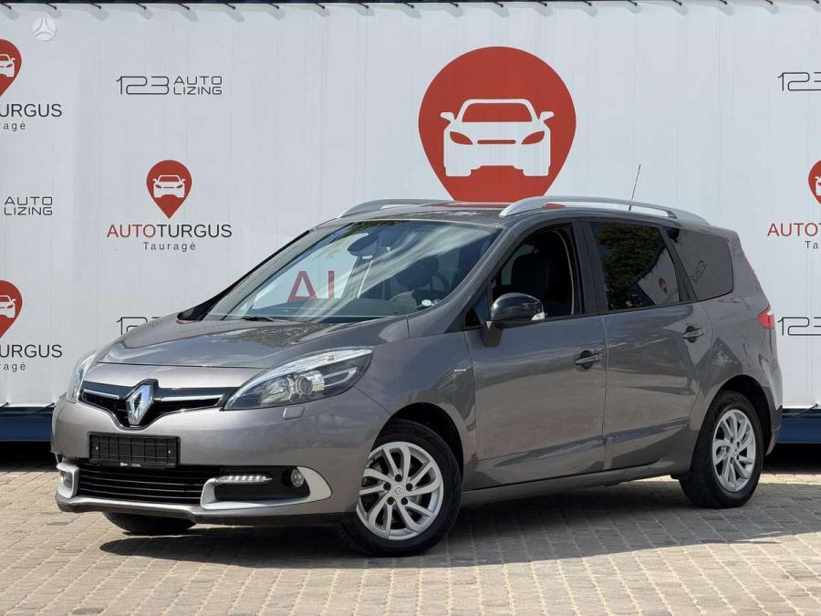 Pelēks Renault Grand Scenic 2014 Tauragė, ar dzinēja tilpumu 1.60 L un nobraukumu 250 tūkst. km par 4200 €, foto 1 vietnē AUTOMOTO.COM.LV