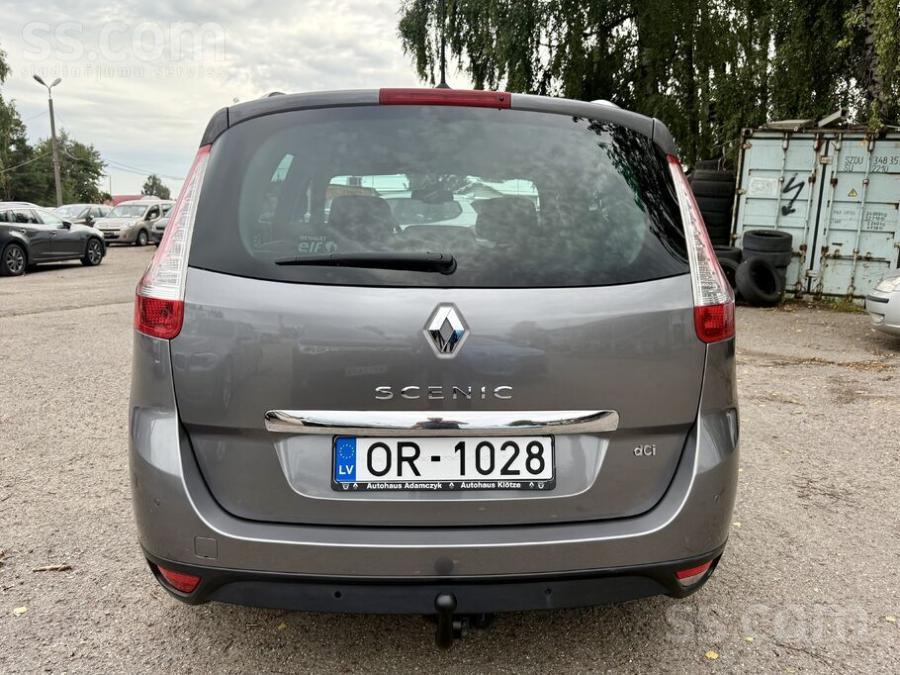 Pelēks Renault Grand Scenic 2014 Rīga, ar dzinēja tilpumu 1.50 L un nobraukumu 0 tūkst. km par 5990 €, foto 8 vietnē AUTOMOTO.COM.LV