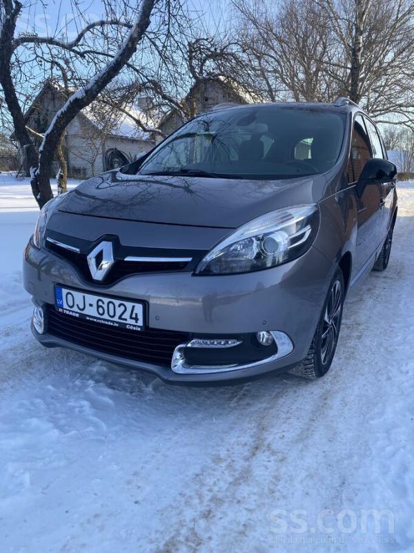 Pelēks Renault Grand Scenic 2015 Cēsis, ar dzinēja tilpumu 1.20 L un nobraukumu 110 tūkst. km par 5900 €, foto 2 vietnē AUTOMOTO.COM.LV