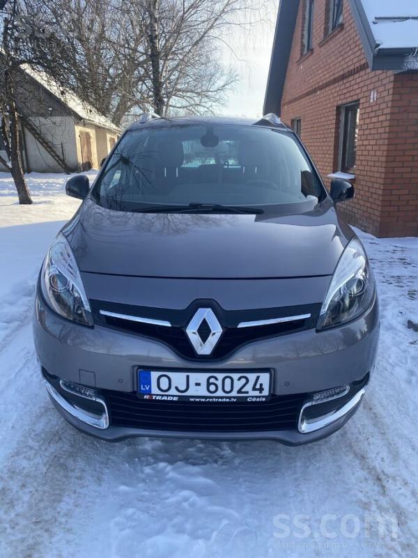 Pelēks Renault Grand Scenic 2015 Cēsis, ar dzinēja tilpumu 1.20 L un nobraukumu 110 tūkst. km par 5900 €, foto 3 vietnē AUTOMOTO.COM.LV