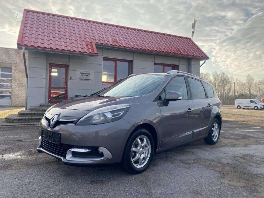 Pelēks Renault Grand Scenic 2015 Radviliškis, ar dzinēja tilpumu 1.46 L un nobraukumu 332 tūkst. km par 5750 €, foto 1 vietnē AUTOMOTO.COM.LV
