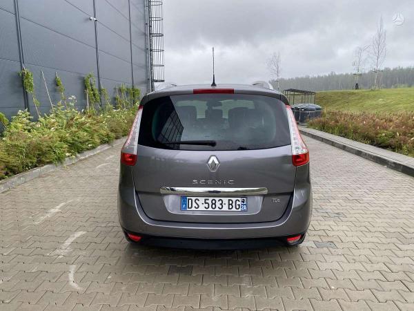 Grey Renault Grand Scenic 2015 in Vilnius, with an engine capacity of 1.20 L and mileage of 99 thousand km for 5650 €, photo 4 on AUTOMOTO.COM.LV