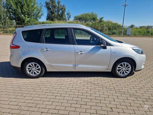 Grey Renault Grand Scenic 2015 in Marijampole, with an engine capacity of 1.20 L and mileage of 147 thousand km for 3899 €, photo 6 on AUTOMOTO.COM.LV