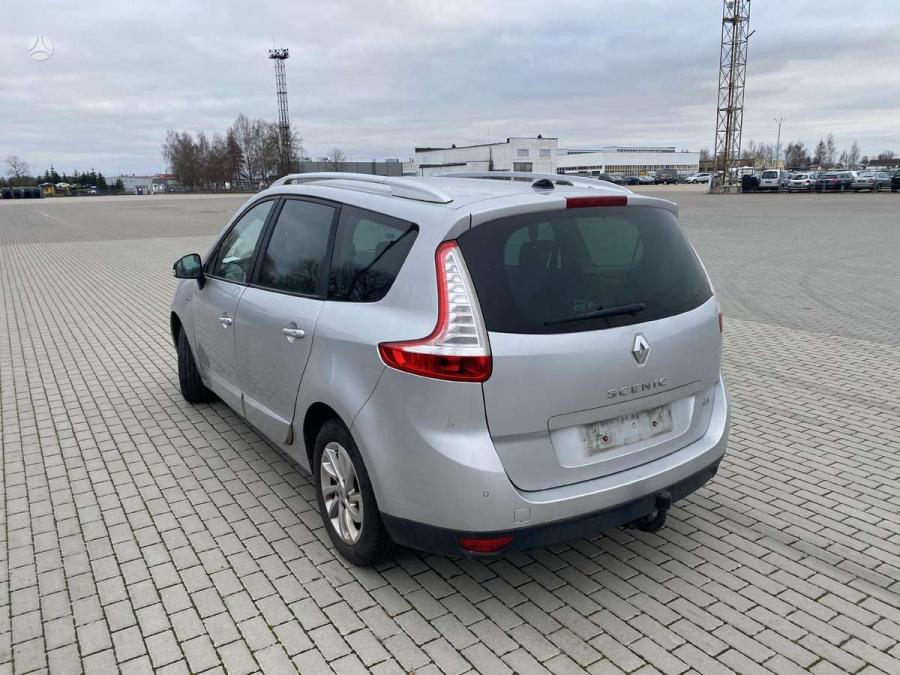 Grey Renault Grand Scenic 2016 in Marijampole, with an engine capacity of 1.46 L and mileage of 232 thousand km for 5400 €, photo 6 on AUTOMOTO.COM.LV