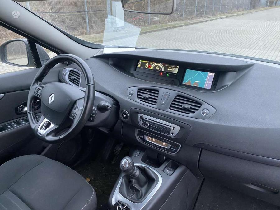 Grey Renault Grand Scenic 2016 in Marijampole, with an engine capacity of 1.46 L and mileage of 232 thousand km for 5400 €, photo 10 on AUTOMOTO.COM.LV