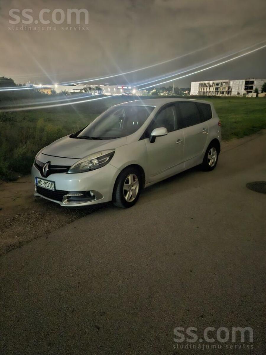 Pelēks Renault Grand Scenic 2016 Rīga, ar dzinēja tilpumu 1.60 L un nobraukumu 194 tūkst. km par 3300 €, foto 1 vietnē AUTOMOTO.COM.LV