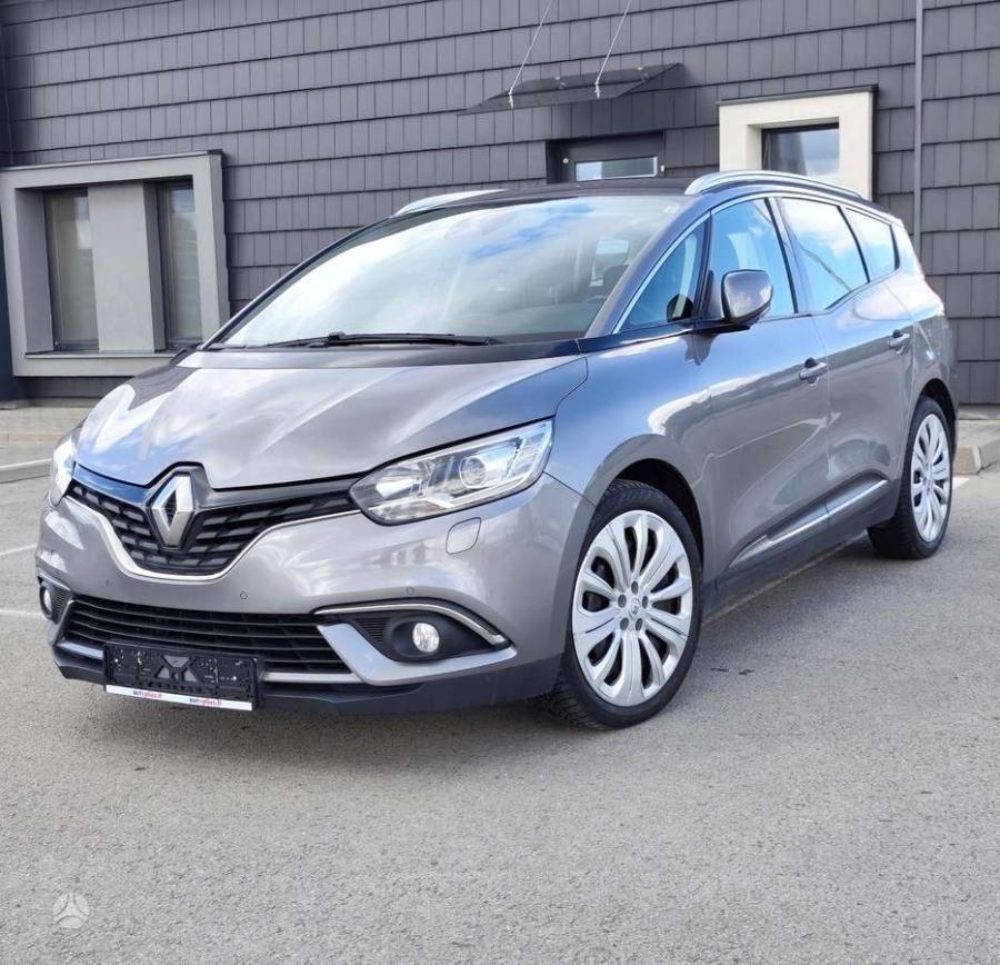 Grey Renault Grand Scenic 2016 in Kaunas, with an engine capacity of 1.46 L and mileage of 205 thousand km for 7999 €, photo 11 on AUTOMOTO.COM.LV