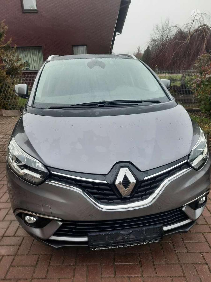 Grey Renault Grand Scenic 2017 in Kaunas, with an engine capacity of 1.46 L and mileage of 241 thousand km for 9950 €, photo 3 on AUTOMOTO.COM.LV