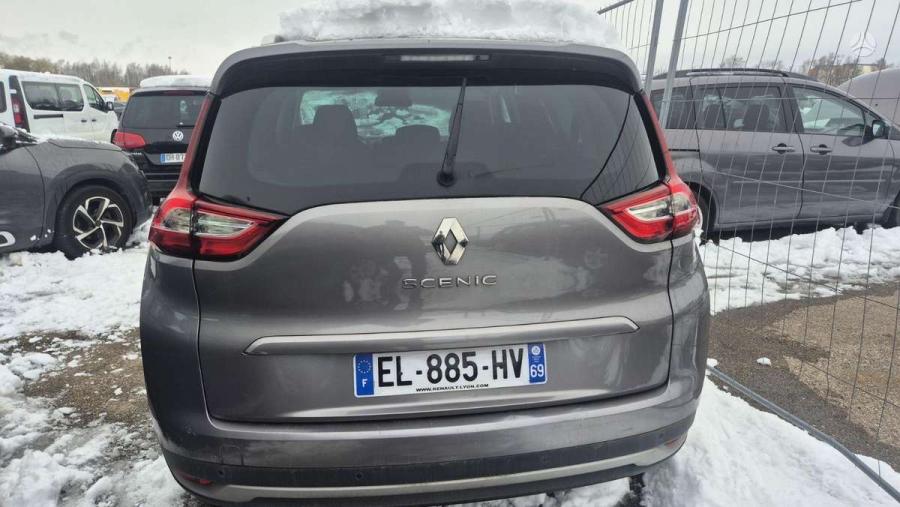 Grey Renault Grand Scenic 2017 in Marijampole, with an engine capacity of 1.20 L and mileage of 142 thousand km for 10267 €, photo 3 on AUTOMOTO.COM.LV