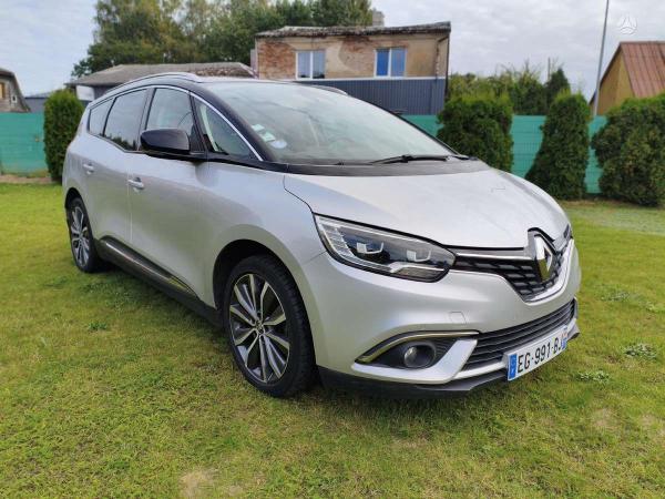 Grey Renault Grand Scenic 2017 in Taurage, with an engine capacity of 1.20 L and mileage of 181 thousand km for 8899 €, photo 3 on AUTOMOTO.COM.LV