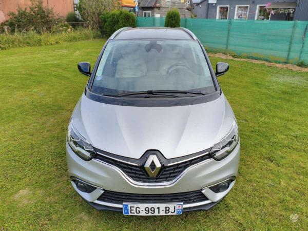 Grey Renault Grand Scenic 2017 in Taurage, with an engine capacity of 1.20 L and mileage of 181 thousand km for 8899 €, photo 5 on AUTOMOTO.COM.LV