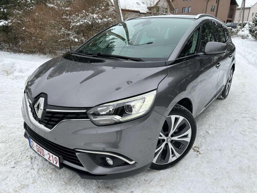 Grey Renault Grand Scenic 2017 in Vilnius, with an engine capacity of 1.20 L and mileage of 176 thousand km for 9150 €, photo 2 on AUTOMOTO.COM.LV